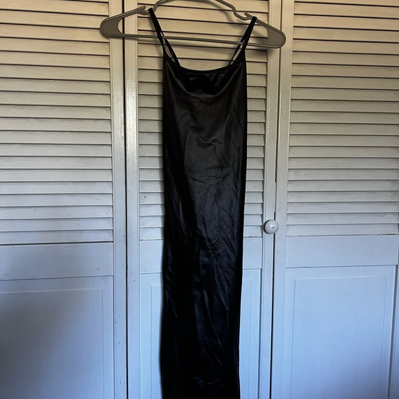 Dresses | Black Short Leather Dress | Poshmark